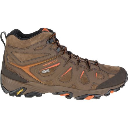 Merrell Moab FST Leather Mid Waterproof Hiking Boot - Men's ...