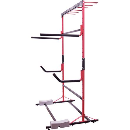 Malone Auto Racks FS Rack 2 Kayak + 2 SUP + 6 Ski Storage Rack - Paddle