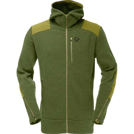 Norrona Tamok Warm/Wool2 Hooded Fleece Jacket - Men's | Backcountry.com