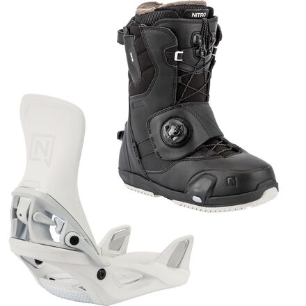 Nitro Cave Step On TLS Snowboard Boot + Step On Binding - Women's ...