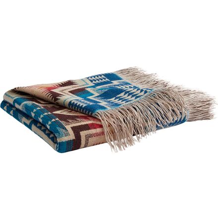 Pendleton Fringed Jacquard Throw - Accessories