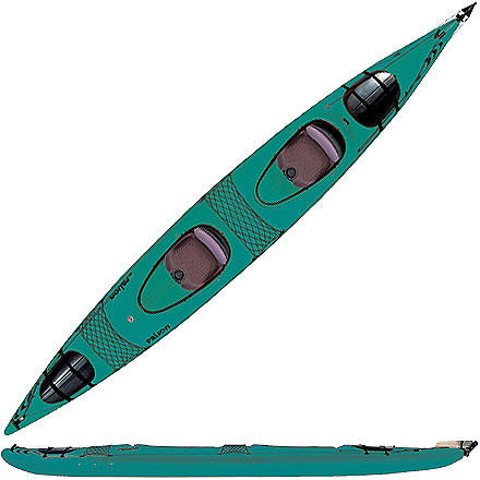 Prijon Excursion Tandem Kayak w/ Rudder - Paddle