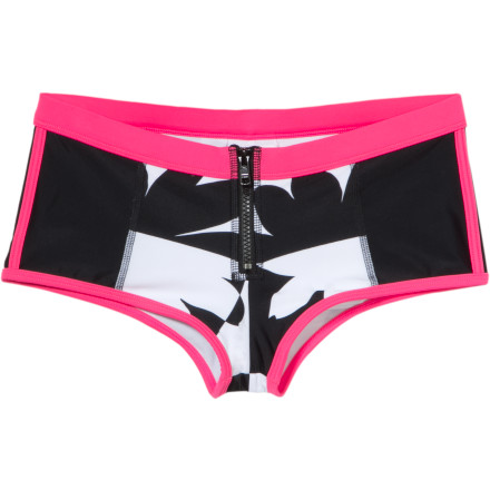 Roxy Mod Love Zip-Up Bikini Bottom - Women's - Clothing