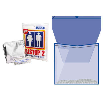 Restop 2 Disposable Solid Waste Bag - 5 Pack - Hike & Camp