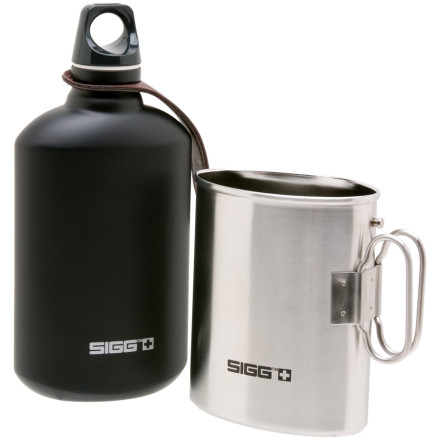 Sigg Travelers Oval 0.6 Liter Bottle w/ Cup - Hike & Camp