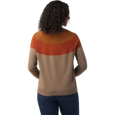 Smartwool Edgewood Colorblock Crew Sweater - Women's - Clothing