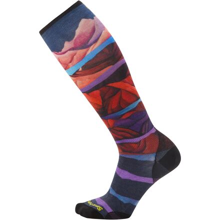 Smartwool Ski Zero Cushion Print OTC Sock - Women's - Accessories