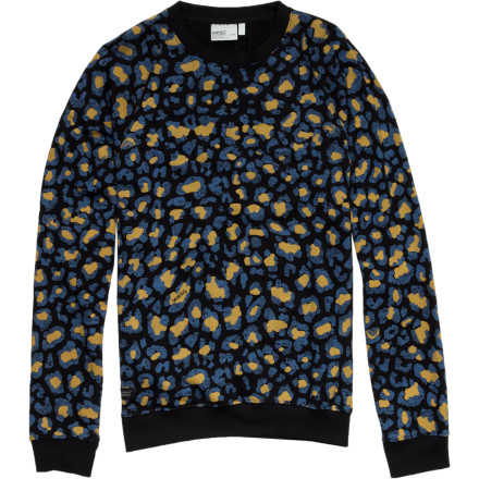 WeSC Leopard Crew Sweatshirt - Men's - Clothing