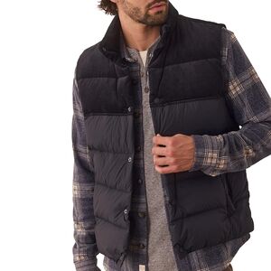 Marine Layer Mixed Media Puffer Vest - Men's - Clothing