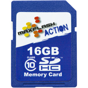 Maxflash 16GB Action SDHC Card Class 10 - Accessories