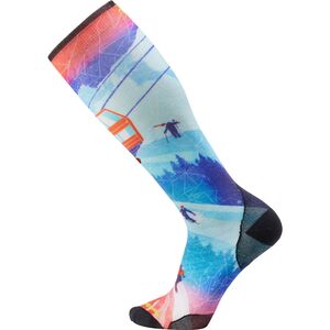 Smartwool Ski Zero Cushion Ski Day Print OTC Sock - Accessories
