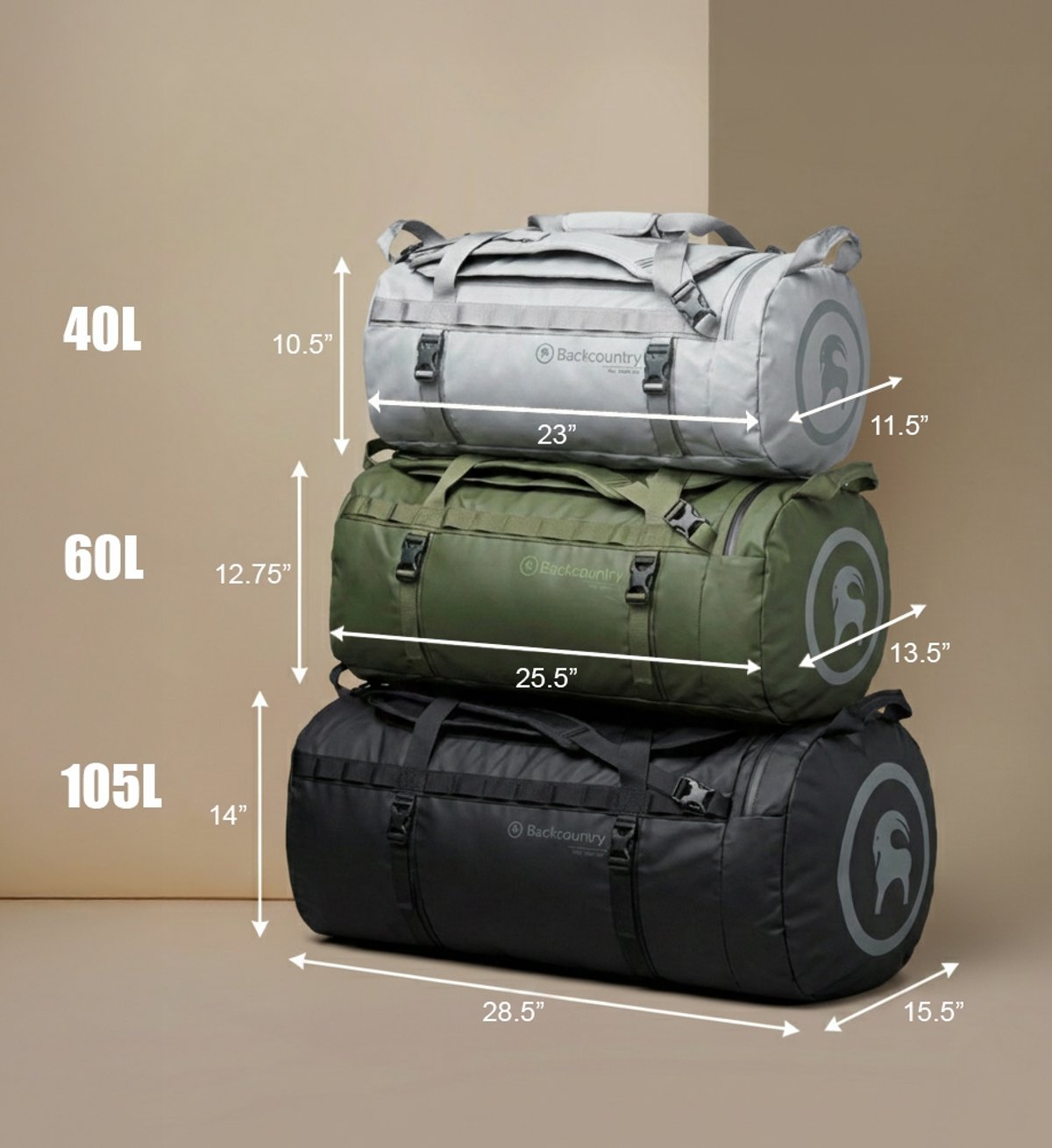 Backcountry All Around 40L Duffel - Accessories